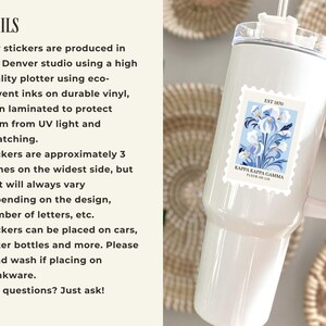 Flower Stamp Sticker - Kappa Design - Perfect for Kappa Kappa Gamma ...