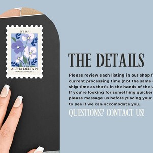 Flower Stamp Sticker - Adpi Design - Perfect for Alpha Delta Pi Sisters ...