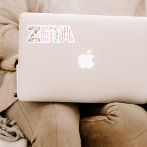 Zeta Tau Alpha Sticker Patchwork Sticker Sorority Stickers for Sisters ...