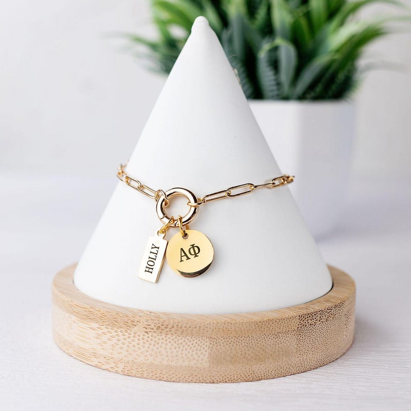 Gold Alpha Phi Charm - Etsy