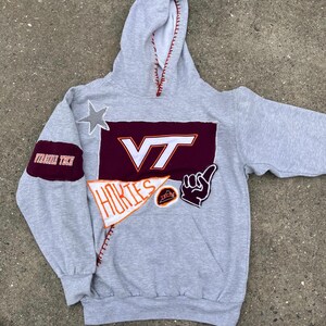 Virginia Tech University Pennant Hoodie - Etsy