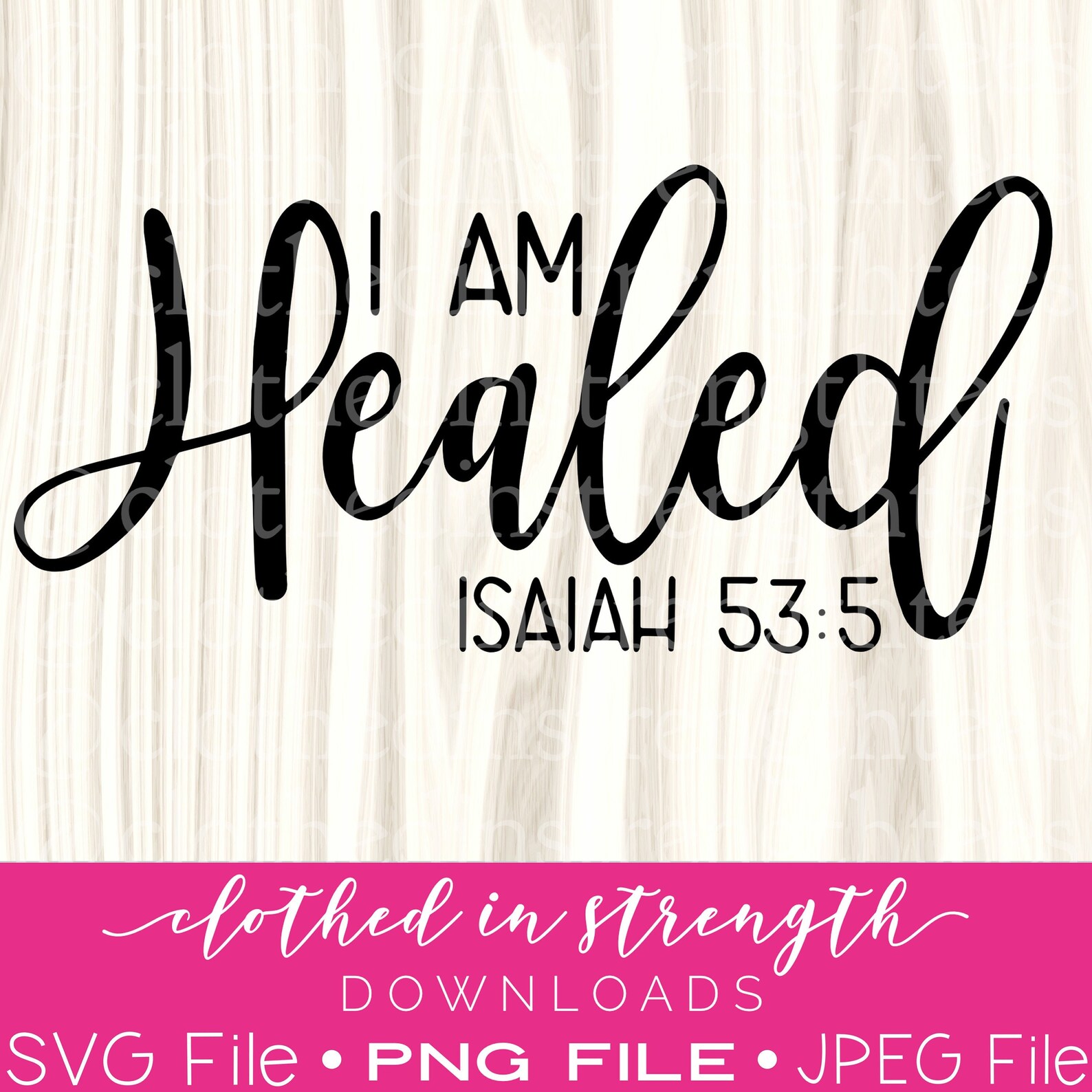 I Am Healed SVG File Christian Download Church Digital - Etsy
