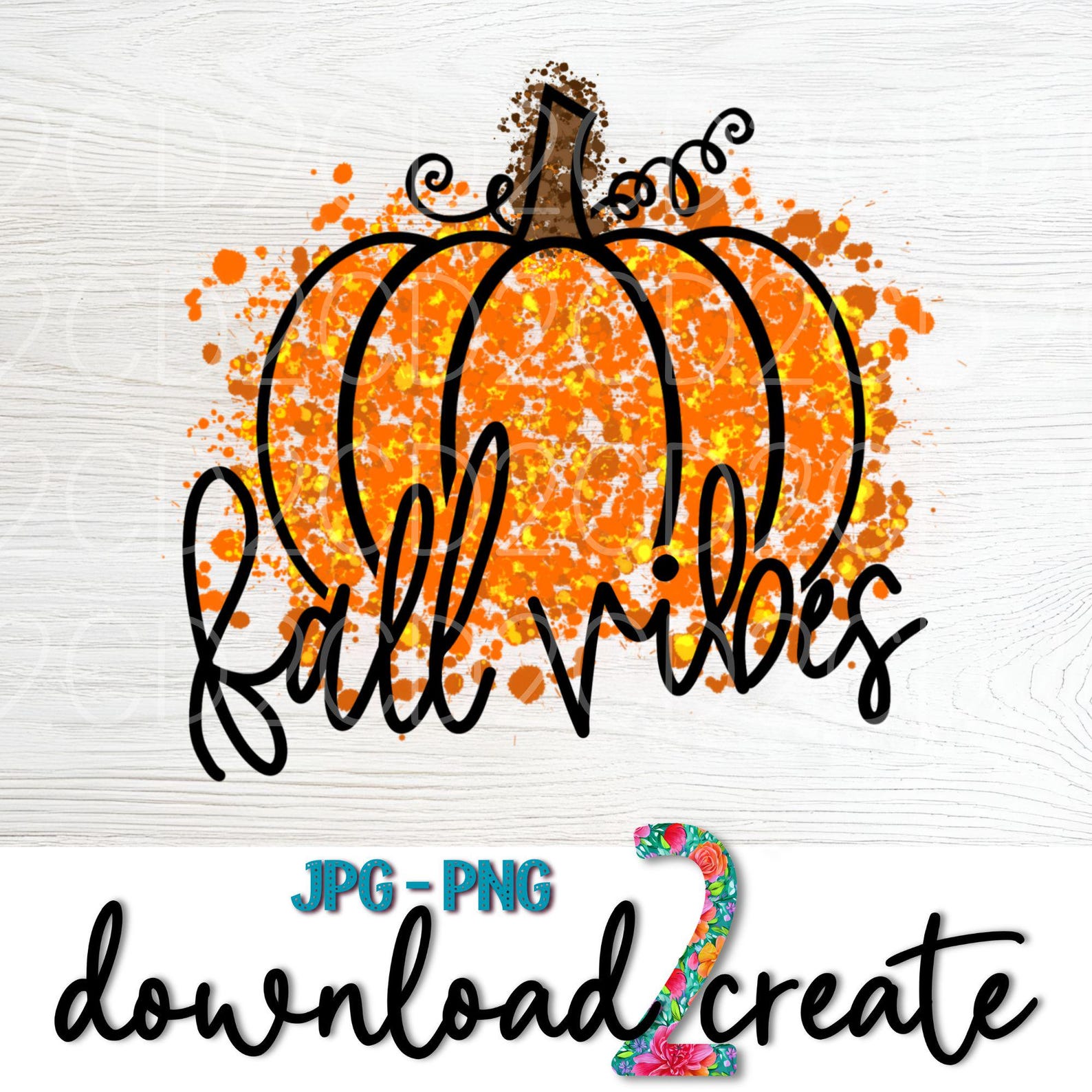 Fall Vibes Pumpkin PNG, Autumn Shirt Design (digital Download) - Etsy