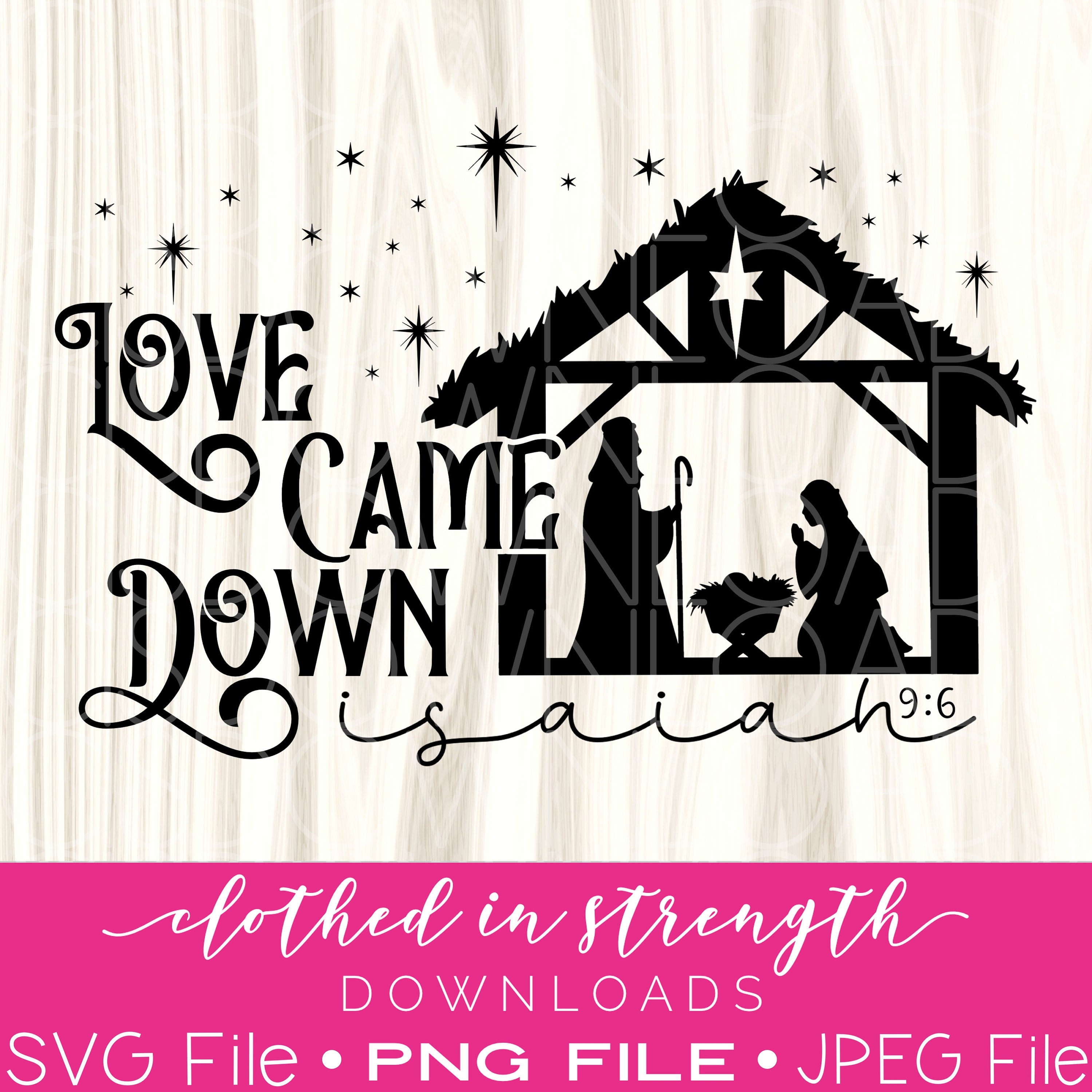 Love Came Down SVG Christmas Shirt Designs (Download Now) - Etsy