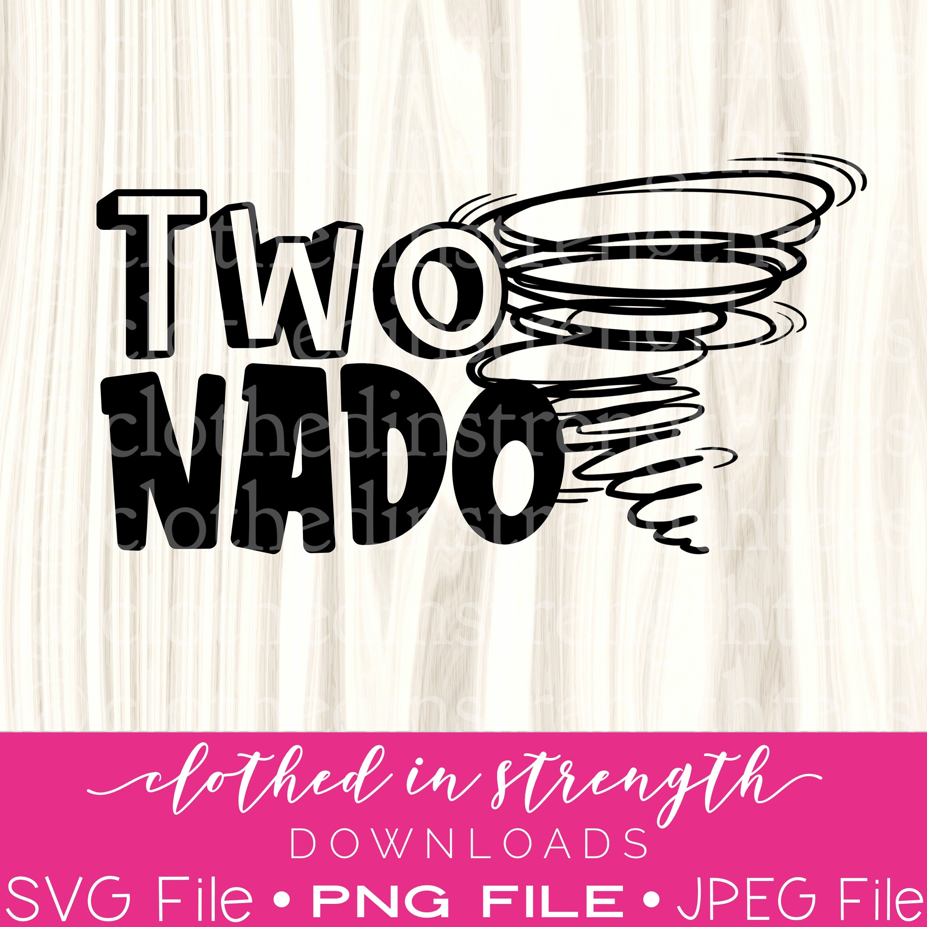 Two-nado, Twonado, Two Nado SVG File, 2nd Birthday Download, Birthday ...