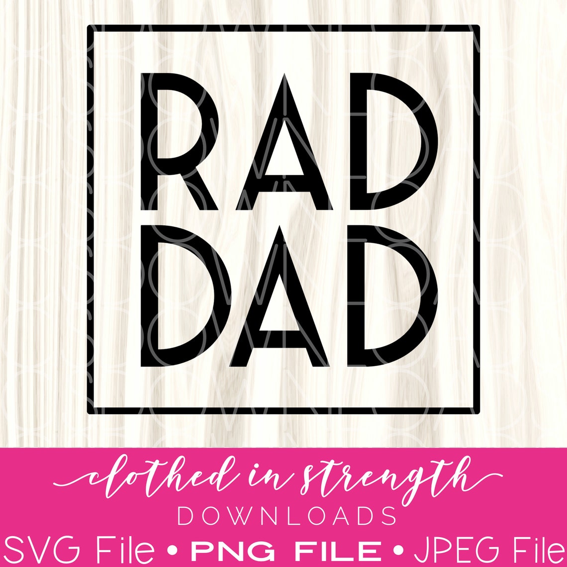 Rad Dad and Rad Like Dad PNG Download, Cool Dad SVG File, Sublimation ...