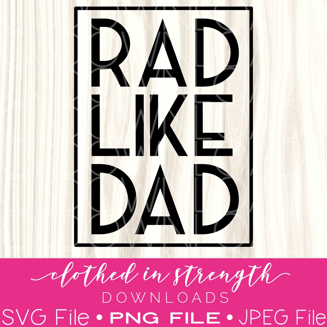Rad Dad and Rad Like Dad PNG Download, Cool Dad SVG File, Sublimation ...