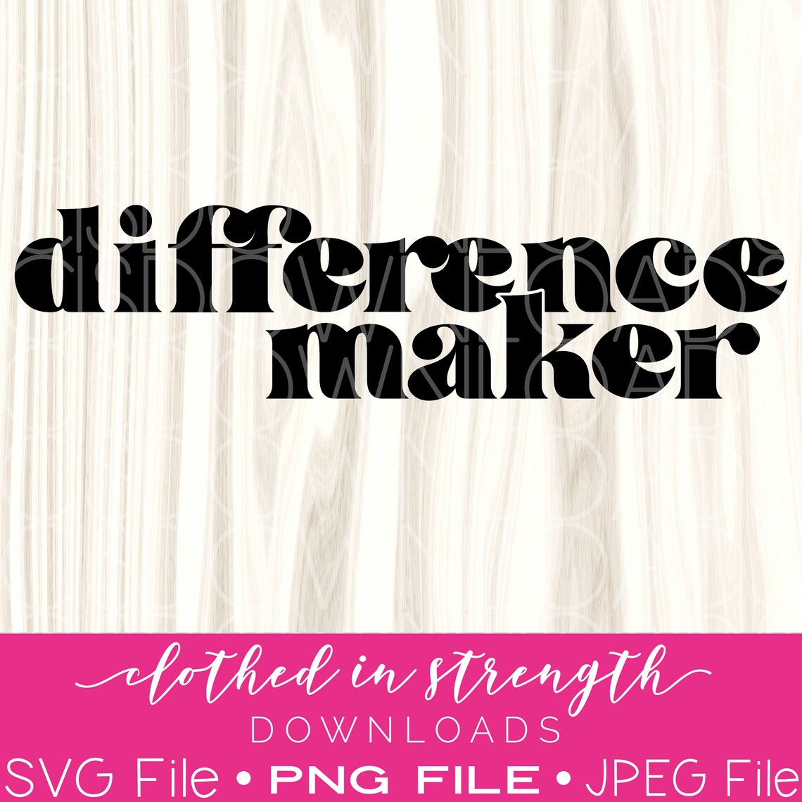 Difference Maker SVG File Essential Download I'm | Etsy