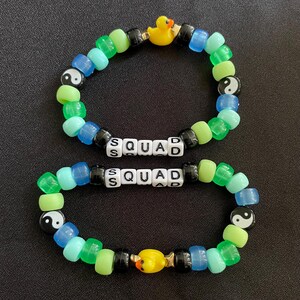 Squad Pair Ducky Matching Couples Group Sets Festival Rave Kandi Beaded ...