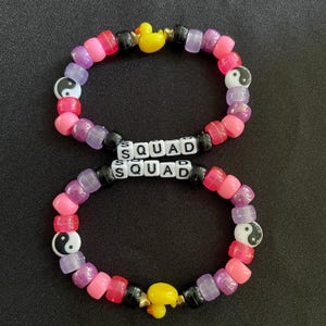 Squad Pair Ducky Matching Couples Group Sets Festival Rave Kandi Beaded ...