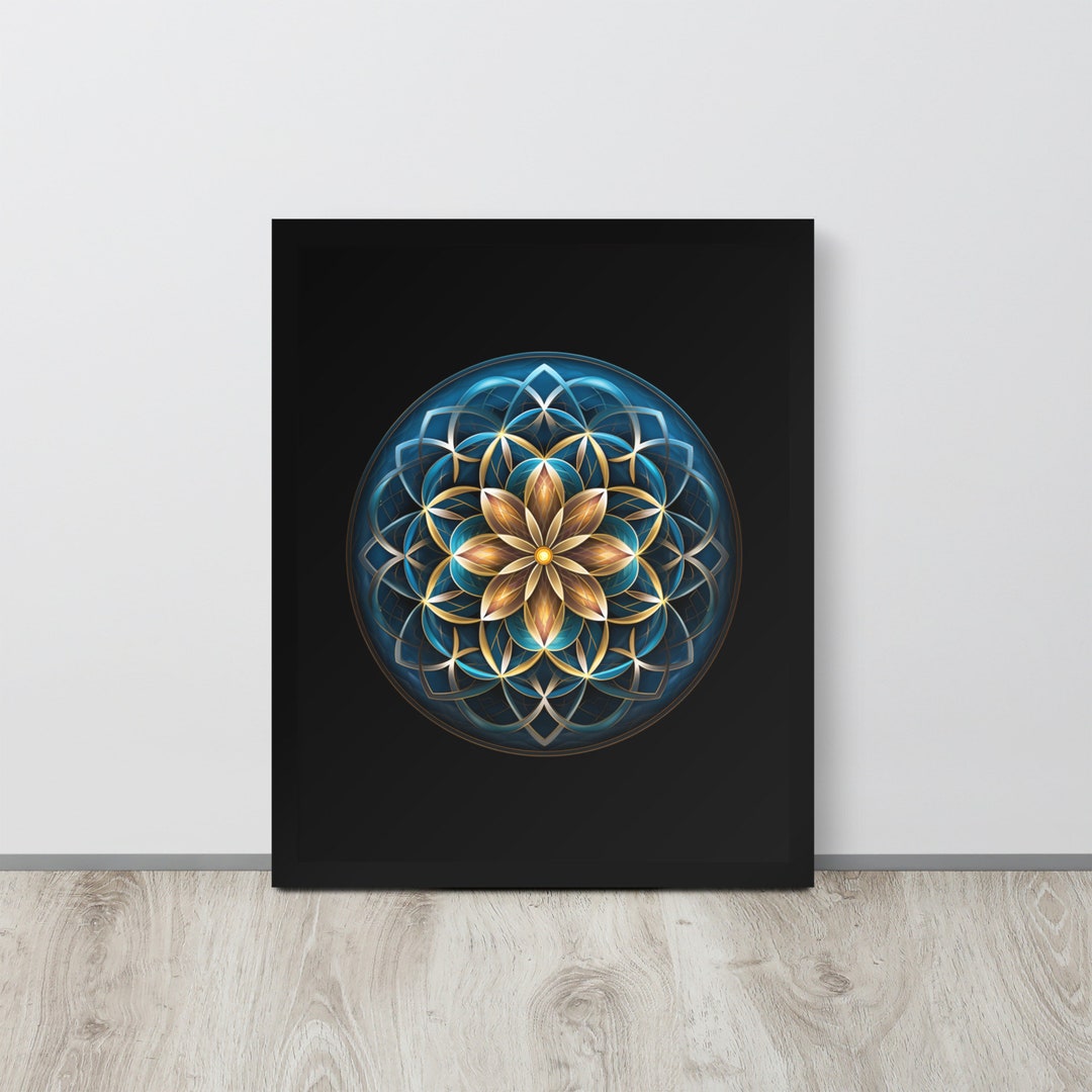 Circle Flower of Life Design - Etsy