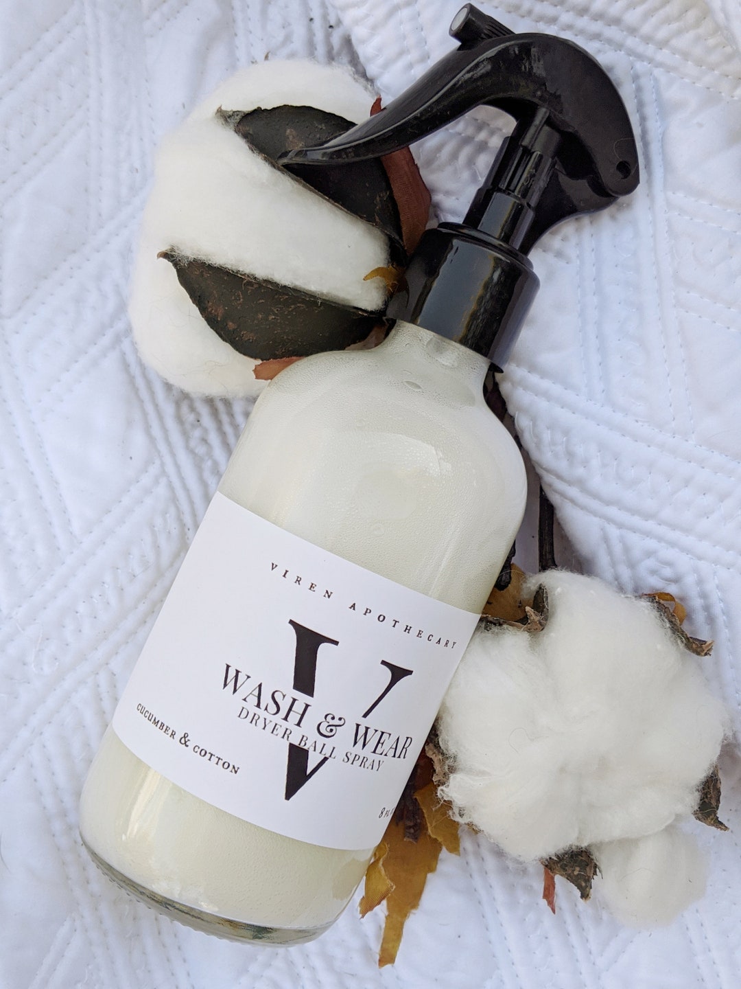 Wash & Wear Dryer Ball Spray: Eco-friendly Fabric Softener, Static ...