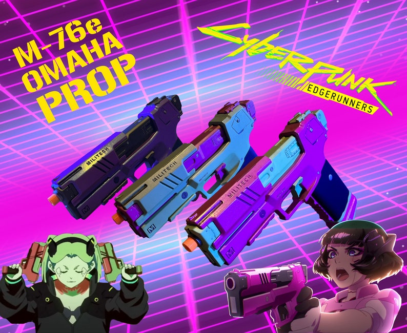 Cyberpunk Edgerunners M-76e Omaha Cosplay Toy Prop Replica - Etsy