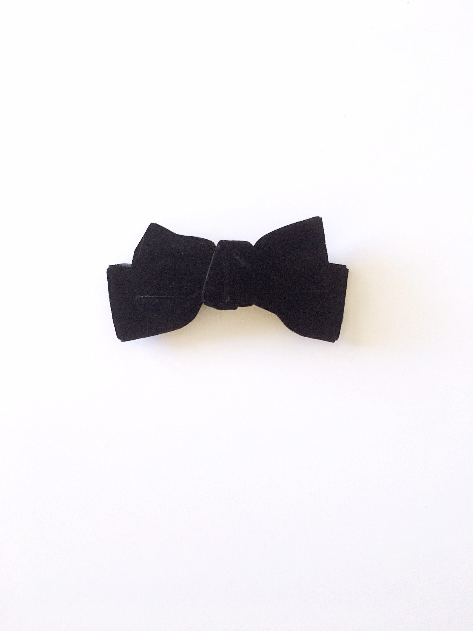 Velvet Bow Hair Clip - Etsy