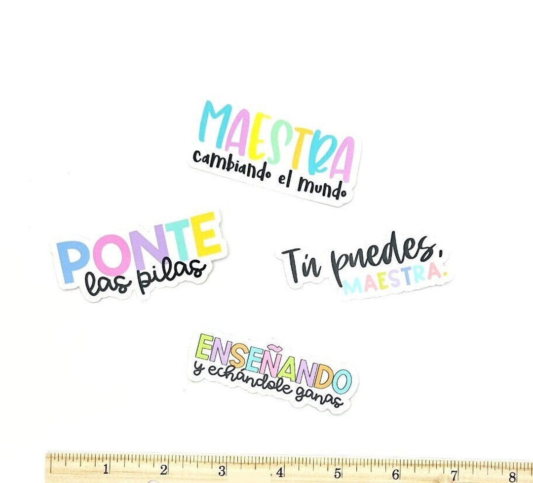 Bilingual Teacher Sticker Set | Stickers in Spanish for Teachers ...