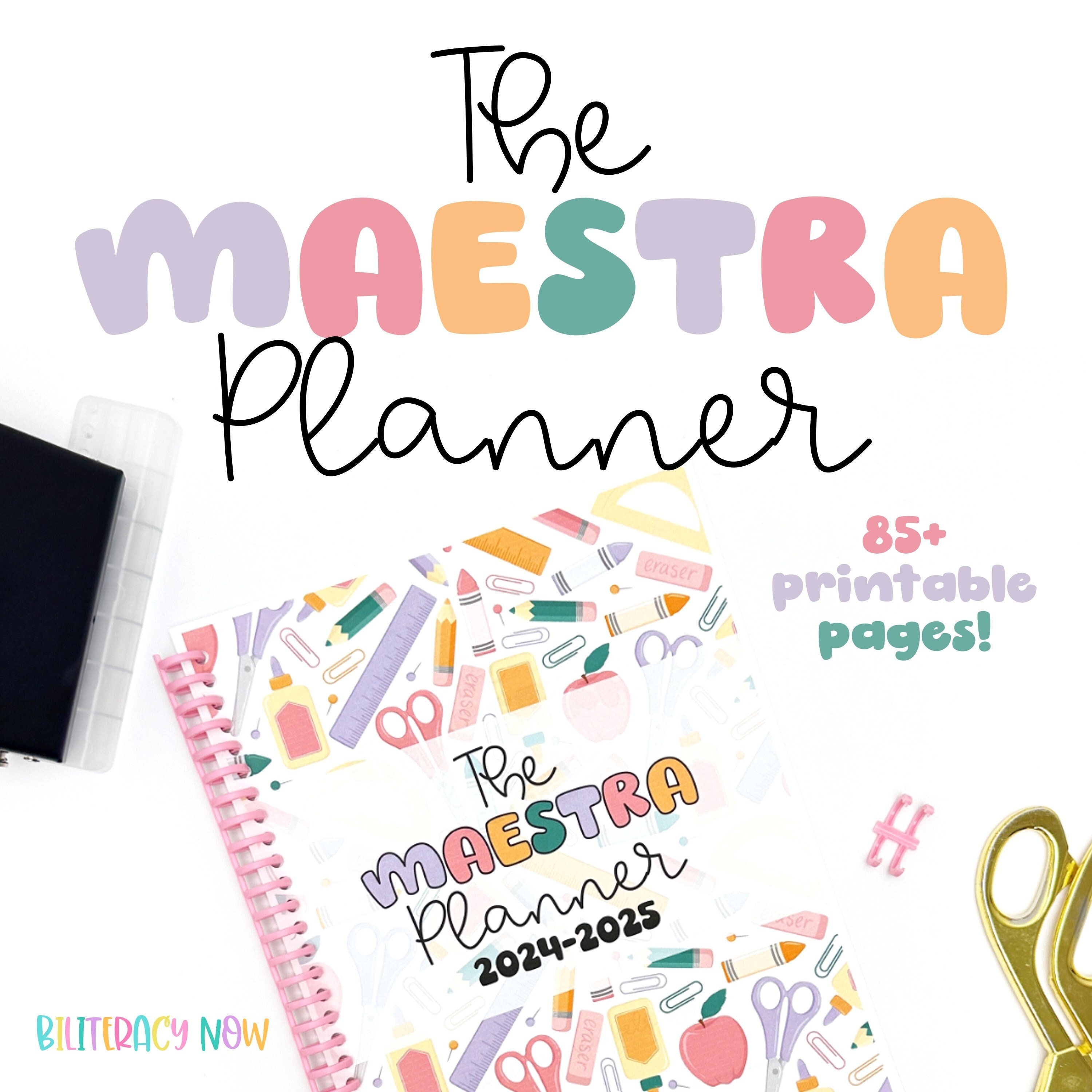 The Maestra Planner | Bilingual Teacher Planner | Spanish & English ...