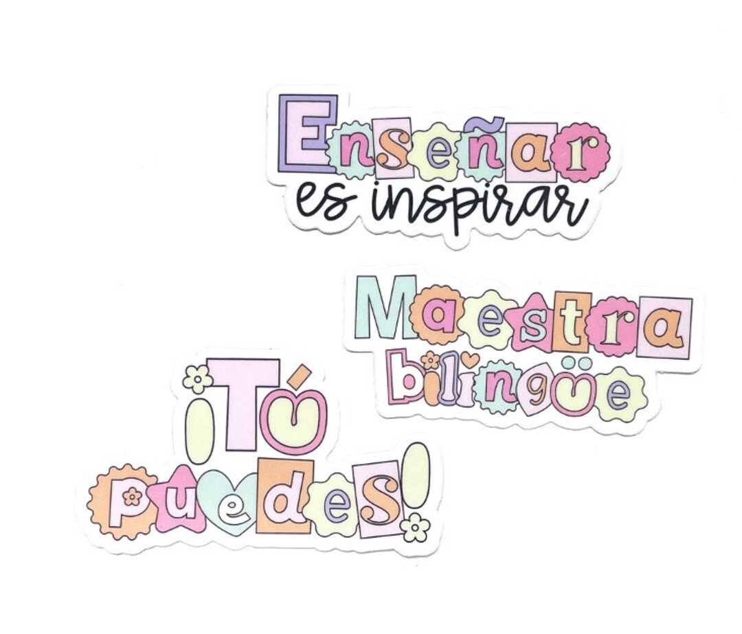 Bilingual Teacher Stickers Set Maestras Bilingües Teacher Stickers ...