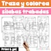 Traza Y Colorea Las Sílabas Trabadas | Las Sílabas Trabadas | Traza Las ...