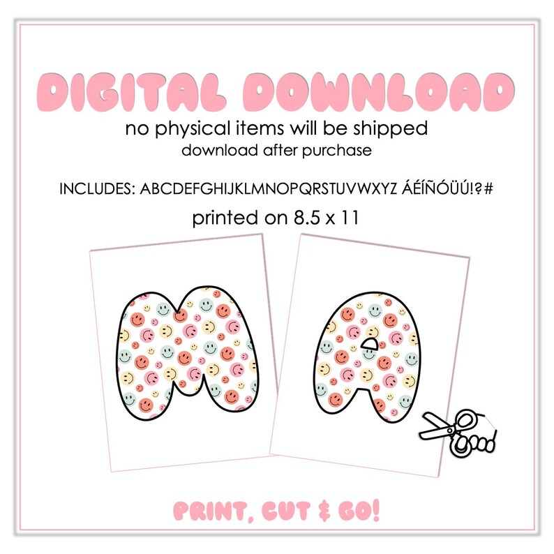 Bulletin Board Letter Classroom Letters - Etsy