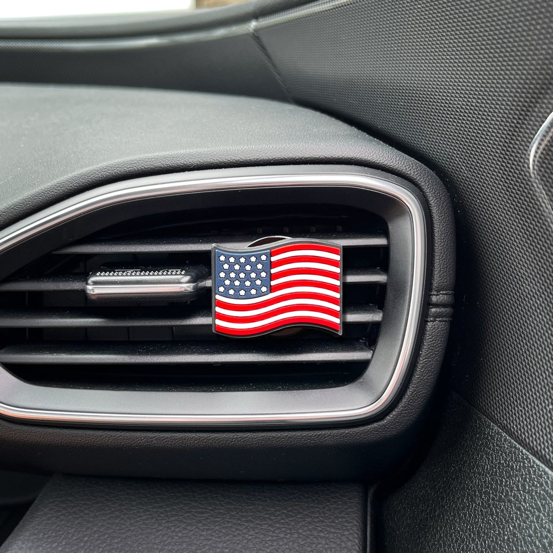 American Flag Car Air Freshener Vent Clip Fragrance - Etsy