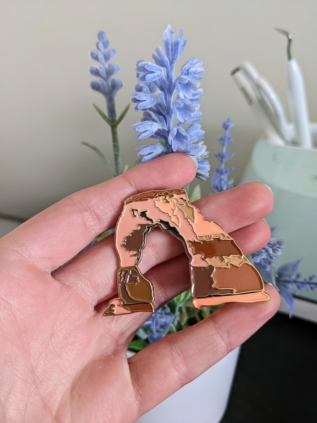 Delicate Arch Pin Utah National Park Pin Utah Pin National Park Enamel ...