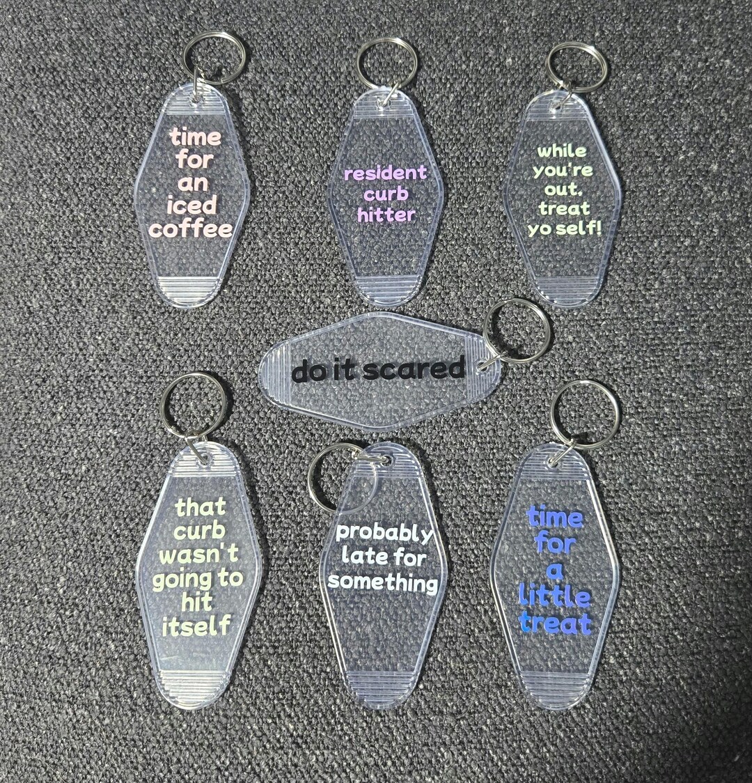 Motel Keychains | Hotel Style Keychains | Cute Motel Keychain - Etsy