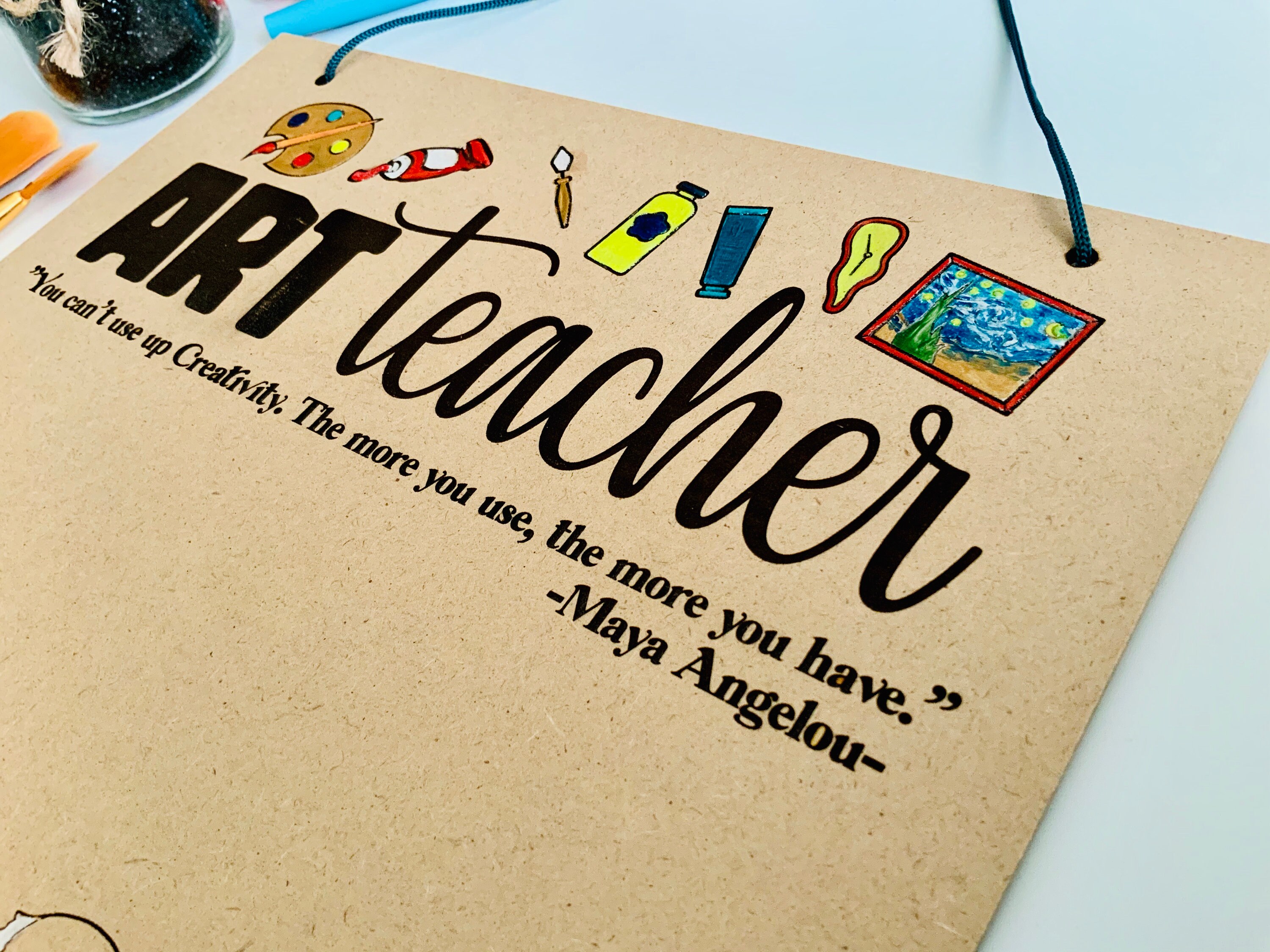 Art Teacher Wall Sign Personalized Art Teacher Wall Decor | Etsy
