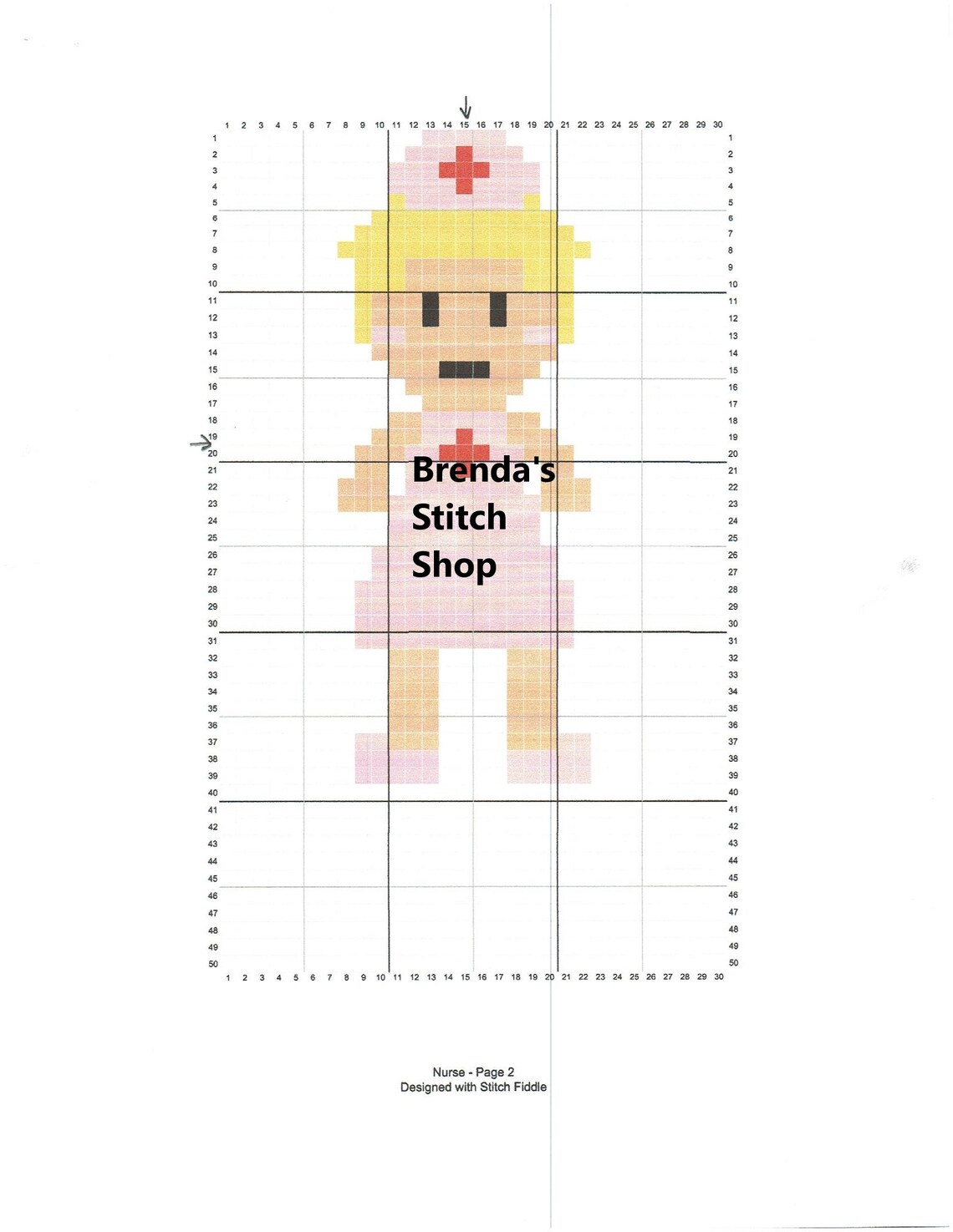 Nurse Cross Stitch Pattern, Hero, Nurse, Counted Cross Stitch, Pattern ...