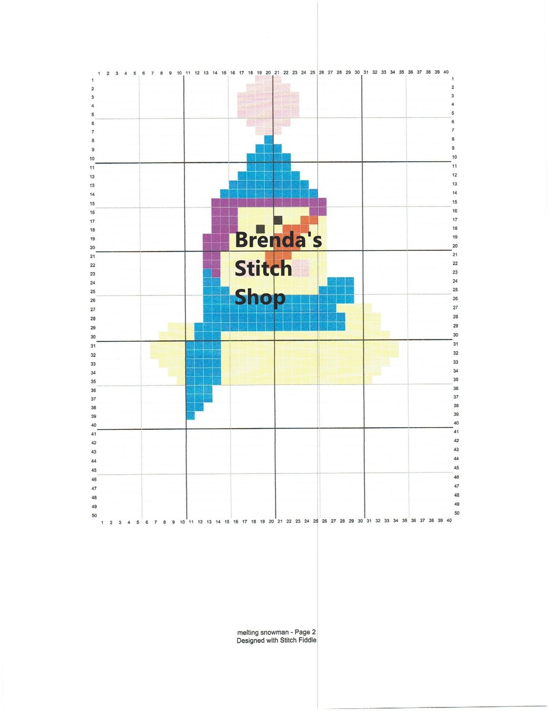 DIGITAL DOWNLOAD, Snowman, Melting Snowman, Snowman Cross Stitch, Cross ...