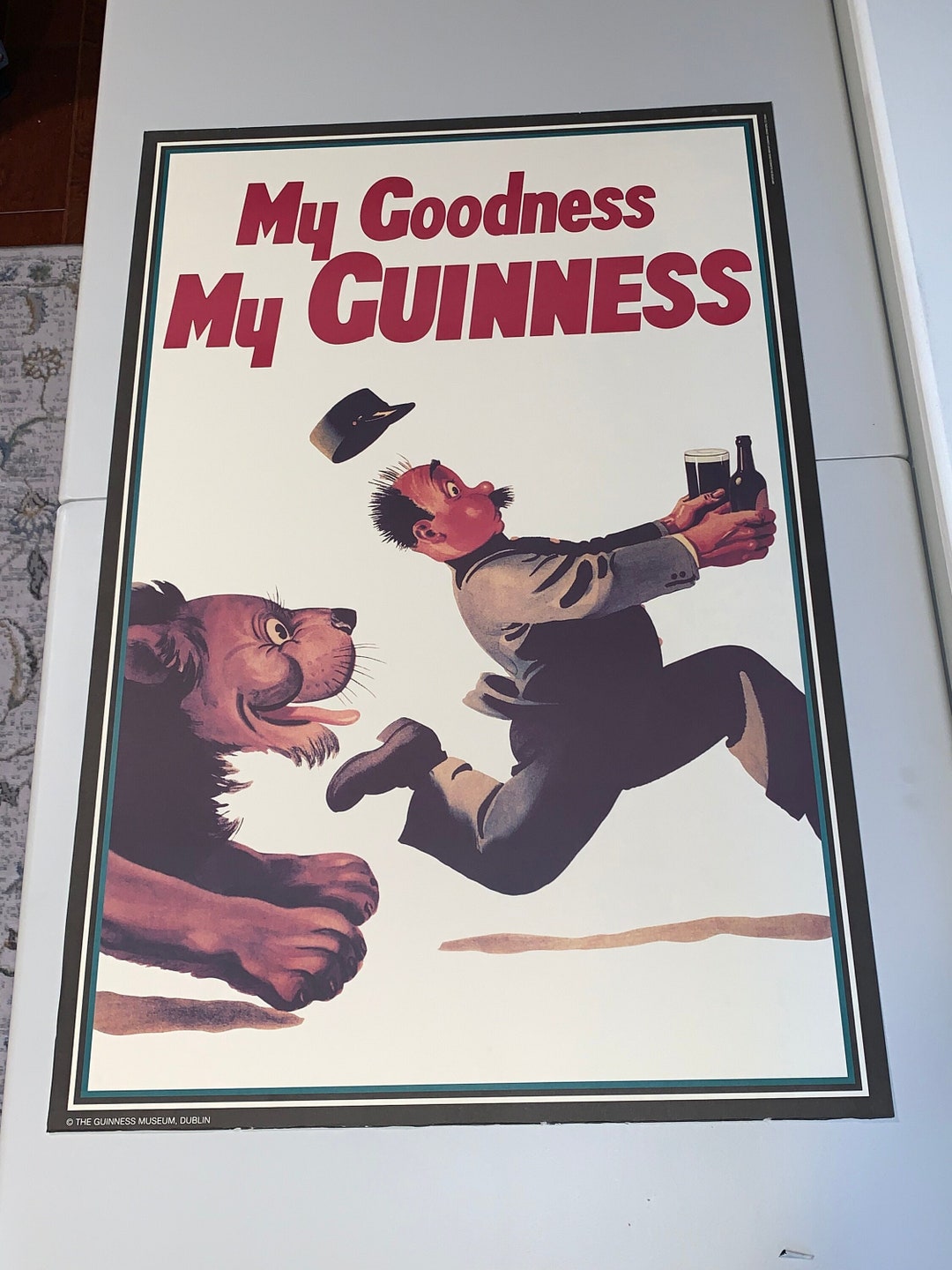 Vintage My Goodness My Guinness Lion 15 En série Affiche de bière ...