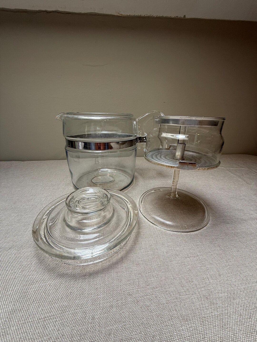 Vintage Pyrex Flameware 7756 Complete Percolator 6 Cup Glass Stove Top ...