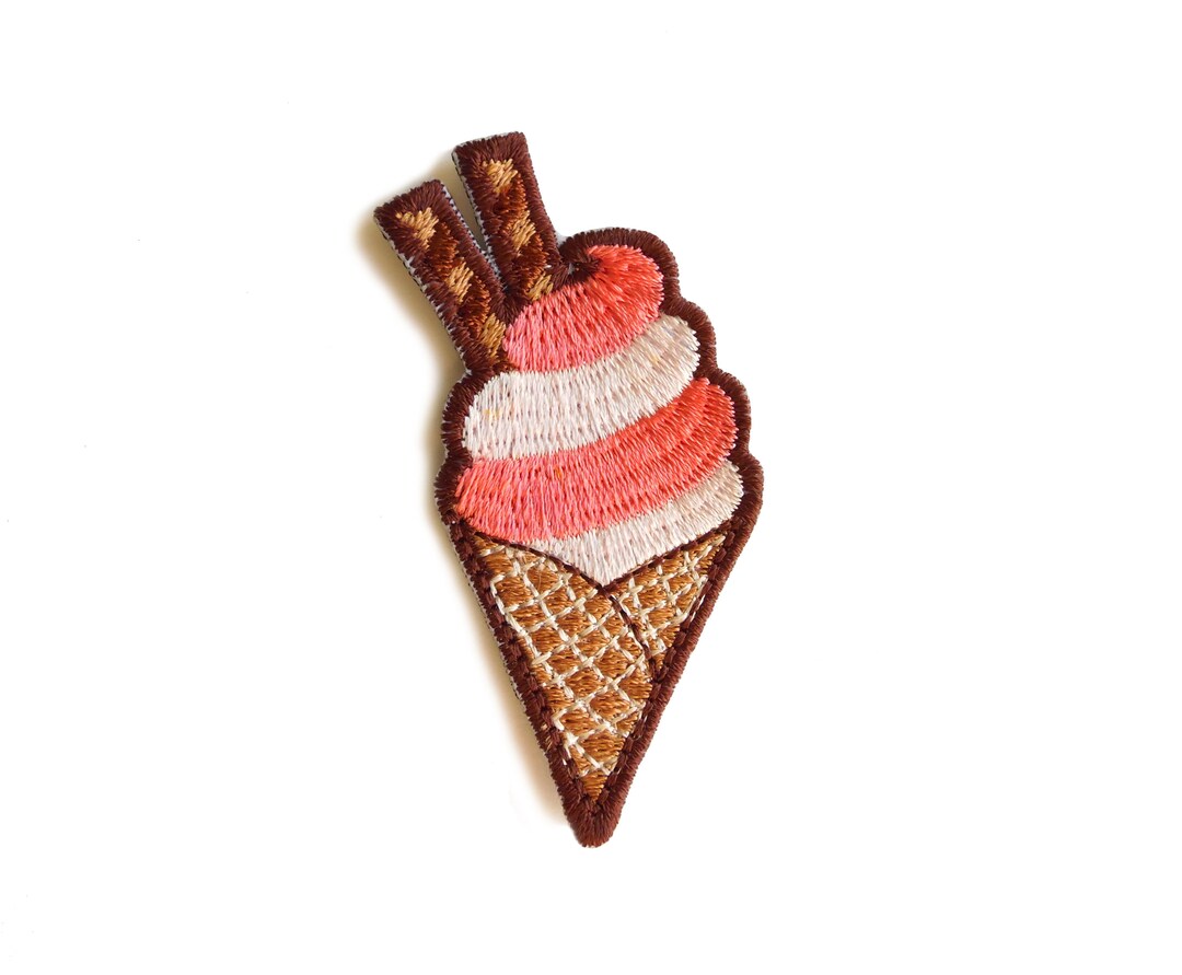 Ice Cream Embroidered Patch Sew on Patch Patches for Jackets Icecream ...