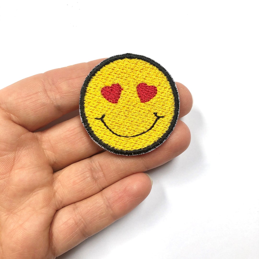 Smile Emoticon Sew on Patch Embroidered Patch Applique Patches for ...