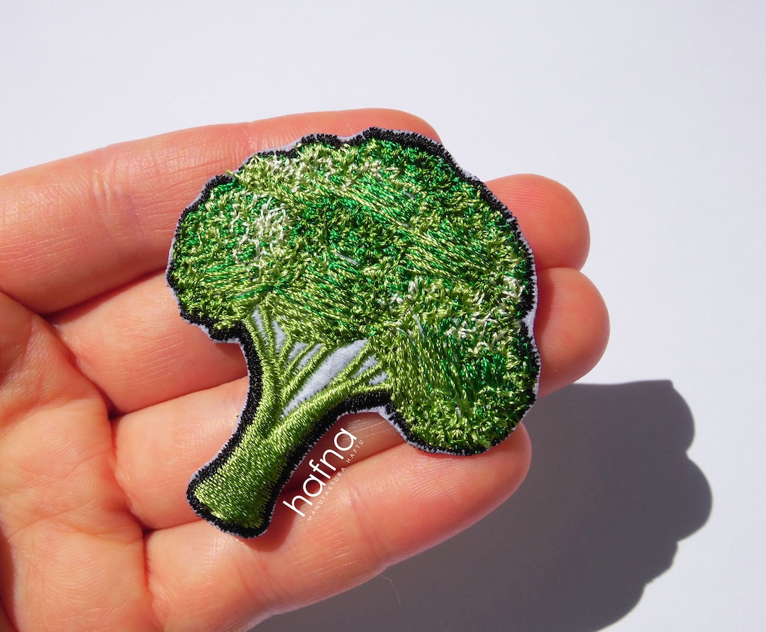 Broccoli Sew on Patch Embroidered Patch Applique Patches for Backpacks ...