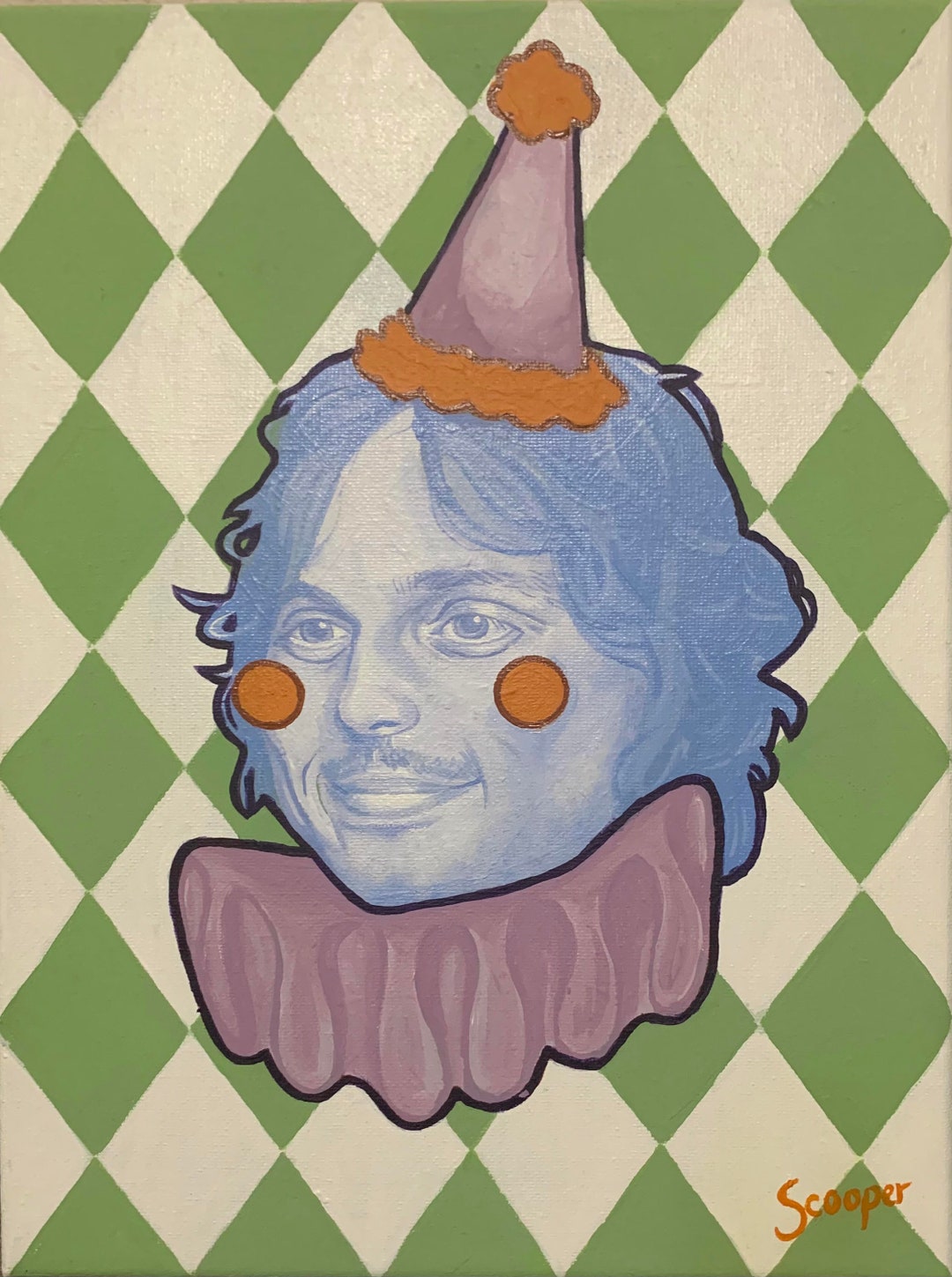 Acrylic Painting Matthew Gray Gubler 9 X 12 - Etsy