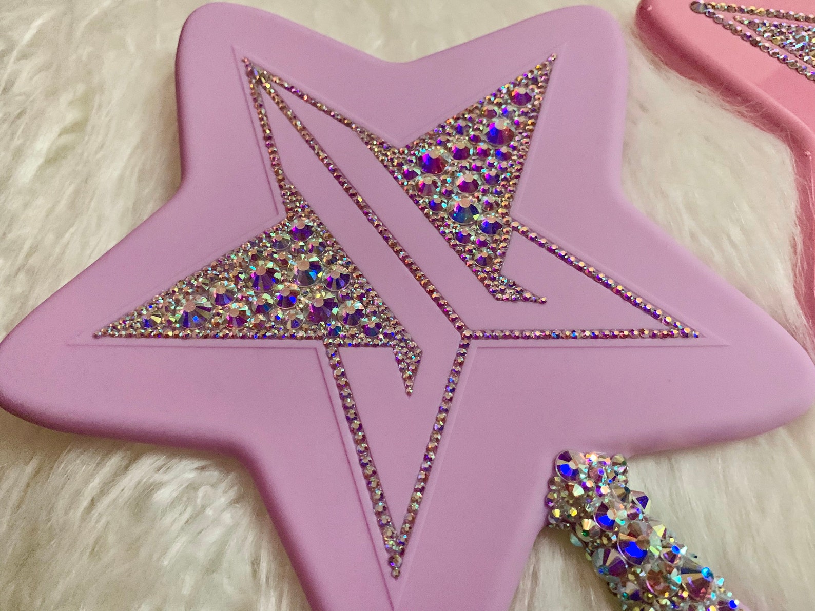 Rhinestone Drip Star Mirror - Etsy