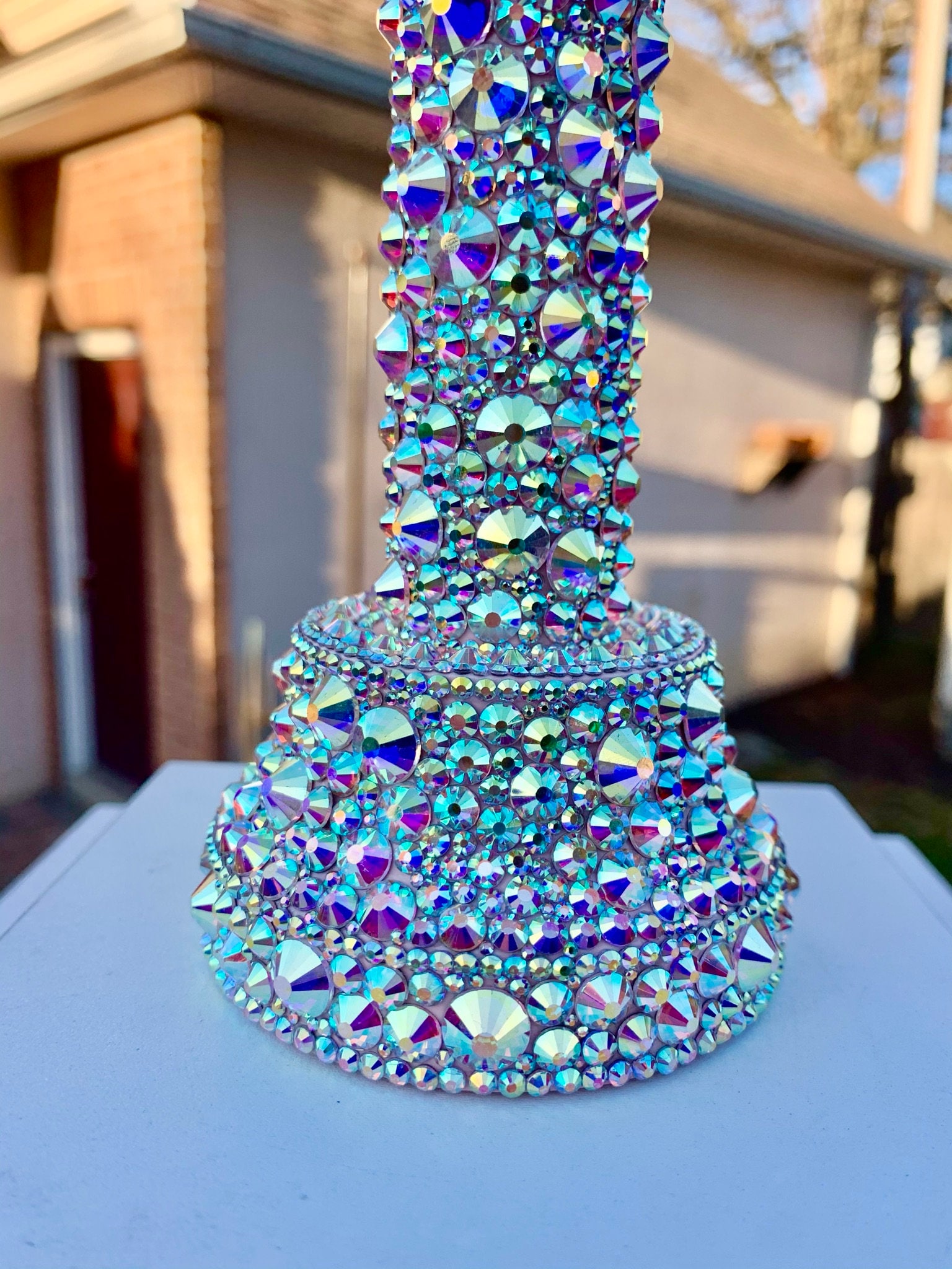 Rhinestone Pink Sparkle Fan - Etsy UK