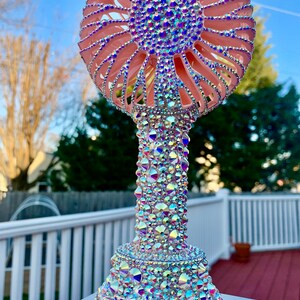 Rhinestone Pink Sparkle Fan - Etsy