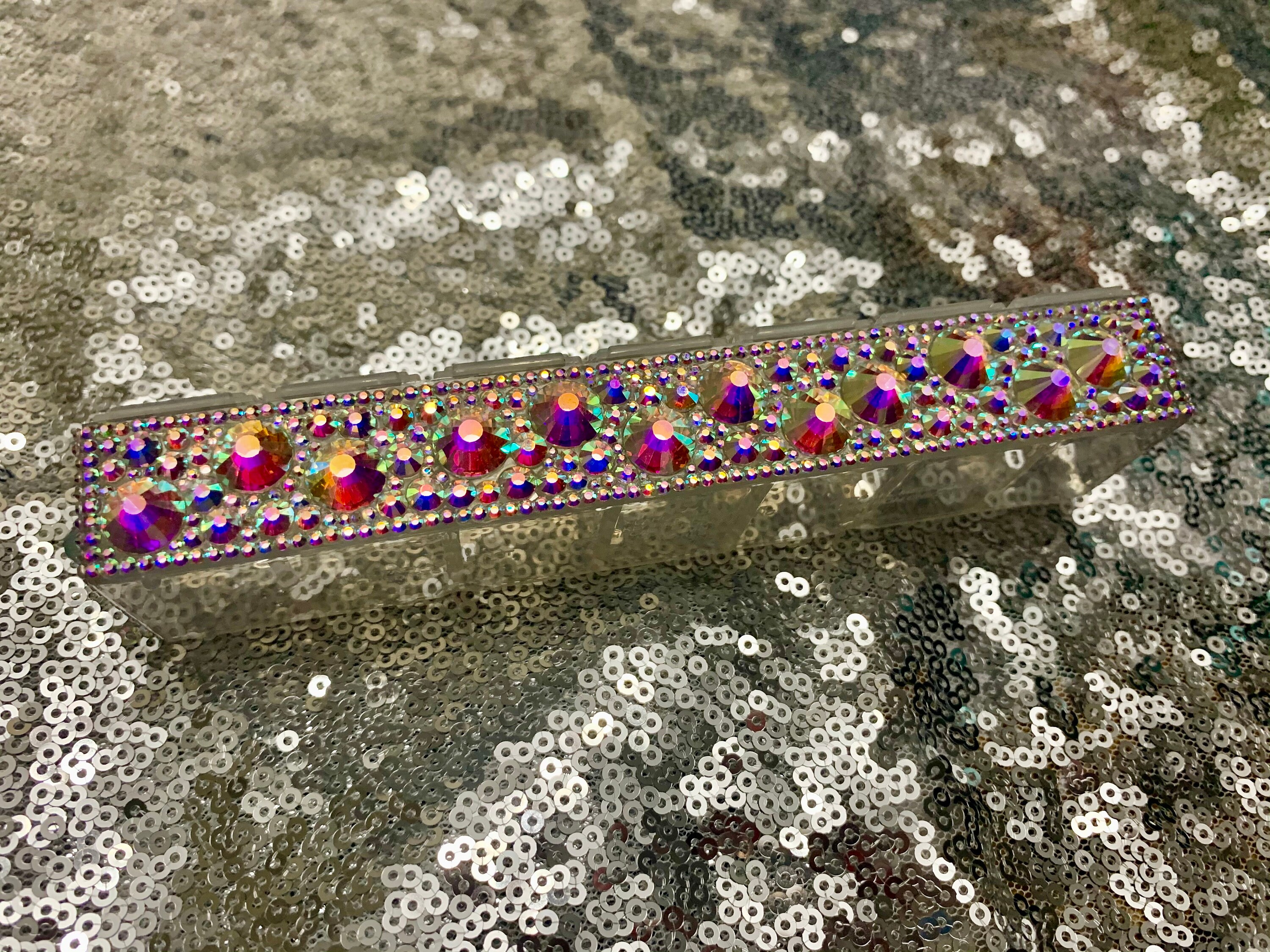 Rhinestone Pill Organizer | Etsy