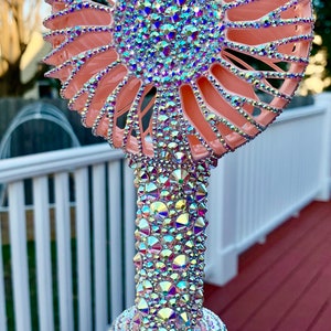 Rhinestone Pink Sparkle Fan - Etsy