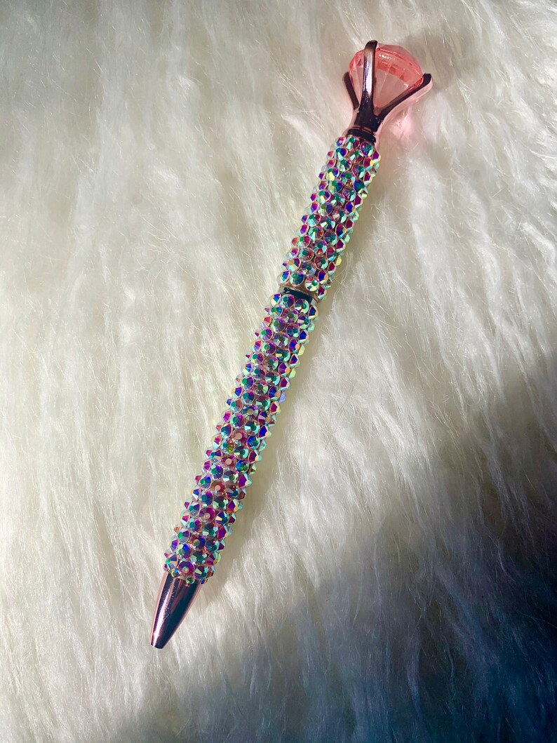 Light Pink Diamond Rhinestone Pen | Etsy
