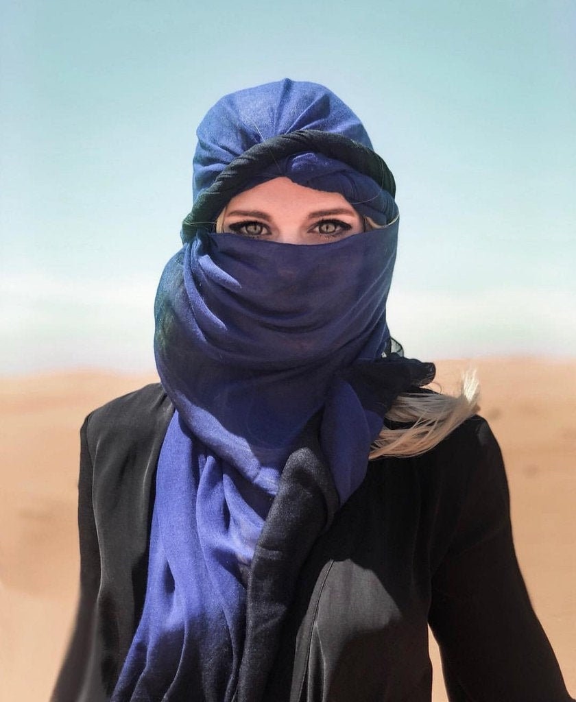 Moroccan Berber Tuareg Scarf Long Handmade Ethnic Turban - Etsy