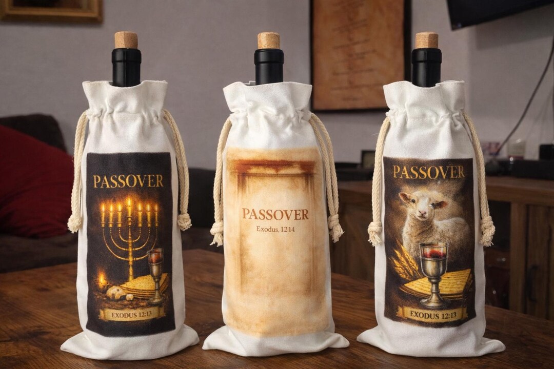 Passover Wine Bag & Serving Board Set | Exodus 12 Remembrance - Etsy