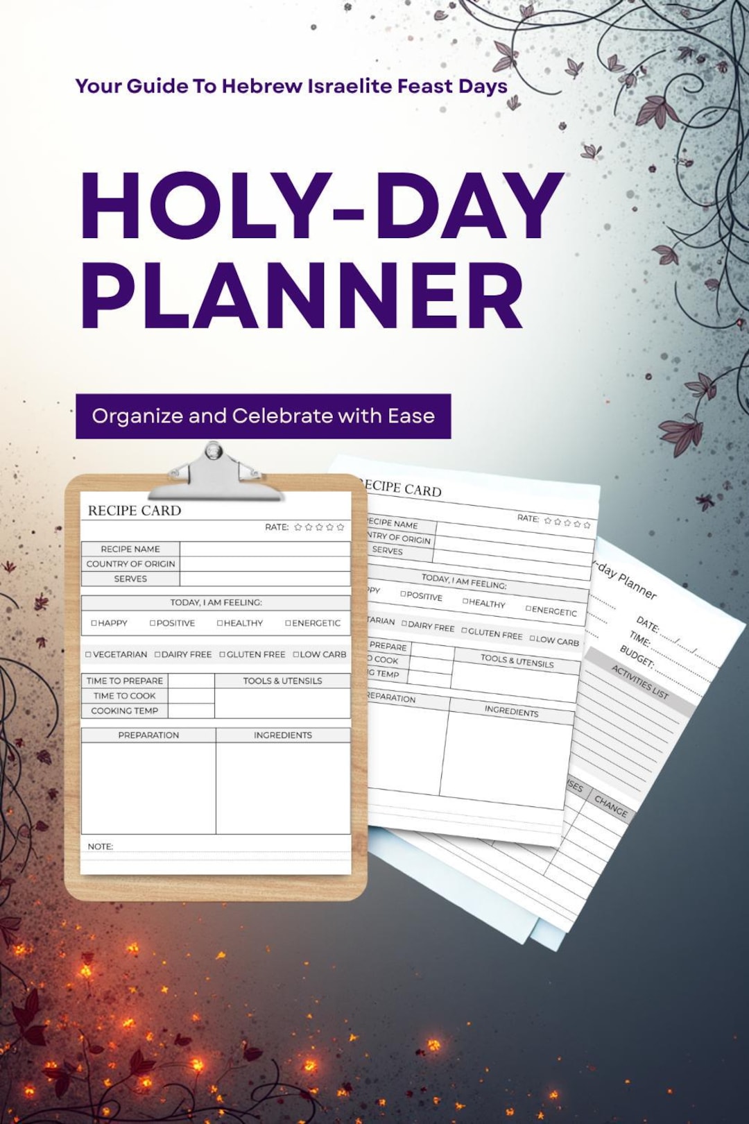 Hebrew Israelite Holy-day Planner: Torah Feast Organizer (digital ...