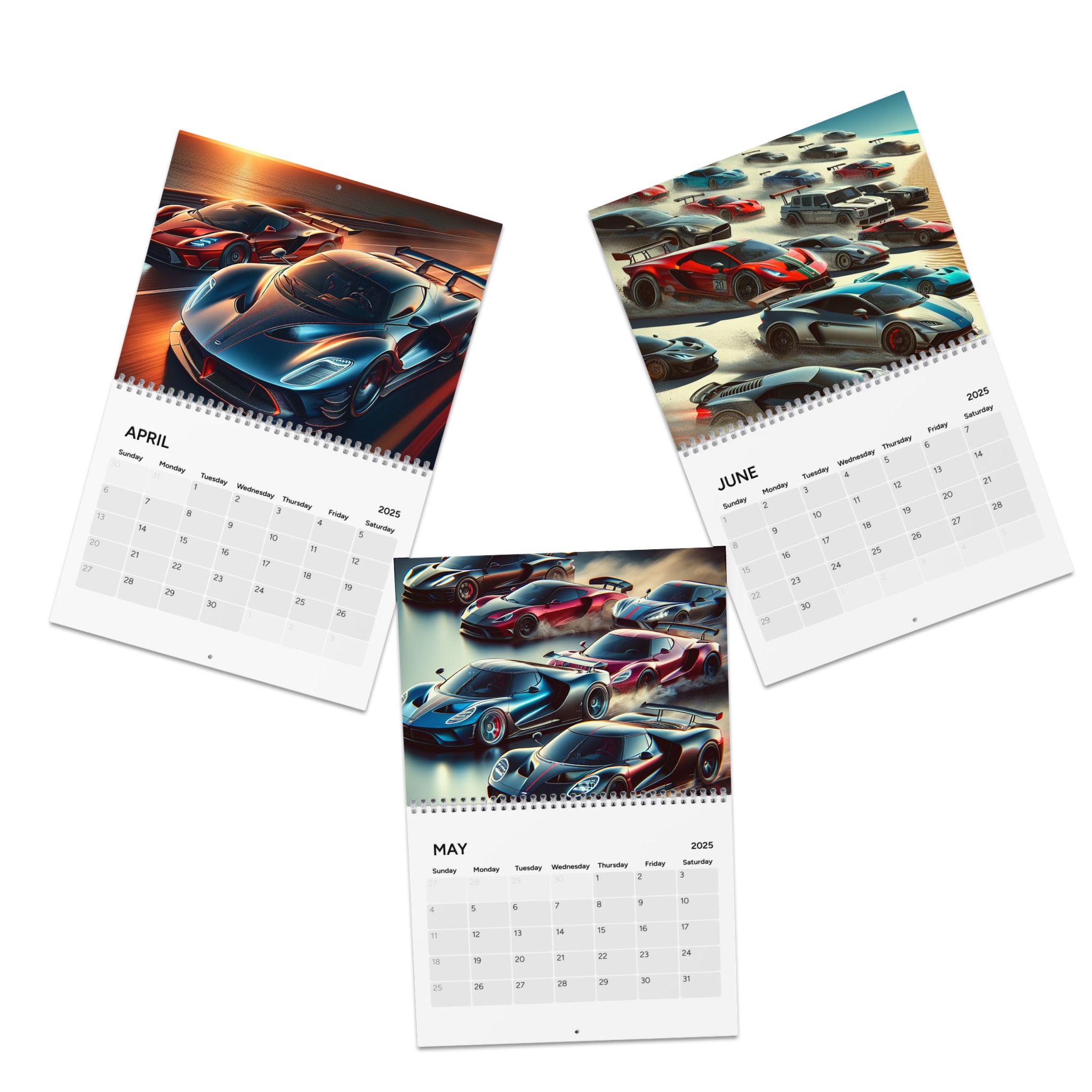 Luxury Supercar Calendar 2025, Car Enthusiast Gift, Wall Decor, Office ...