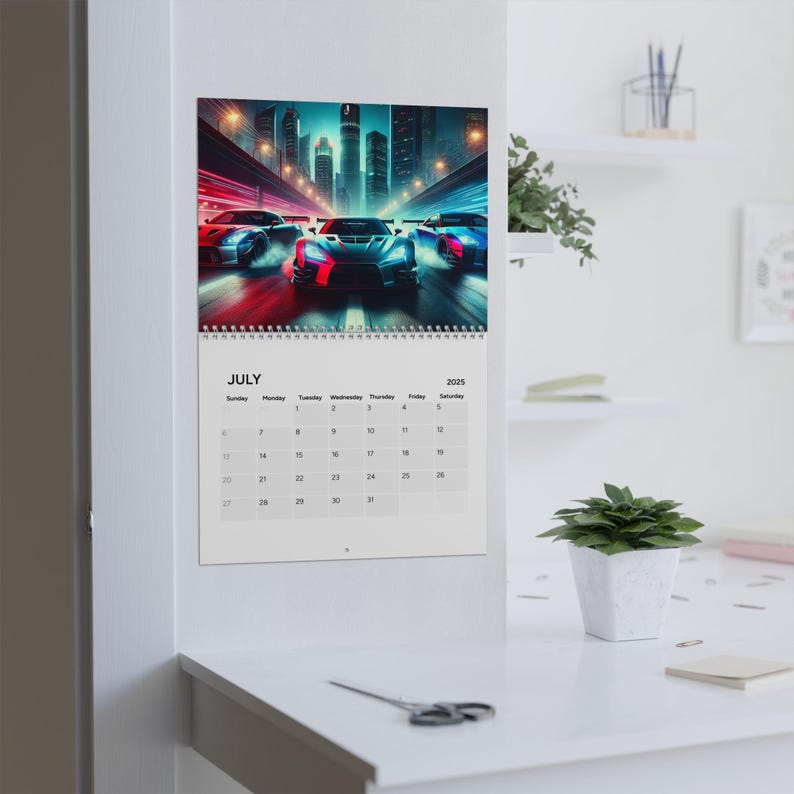 Luxury Supercar Calendar 2025, Car Enthusiast Gift, Wall Decor, Office ...