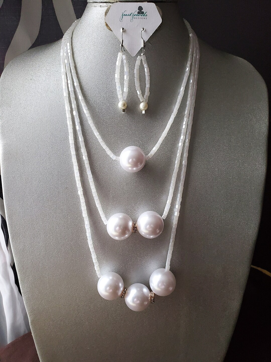 Just Jewels Designs "above"- a Very Uniquely Designed Three Tier Large ...