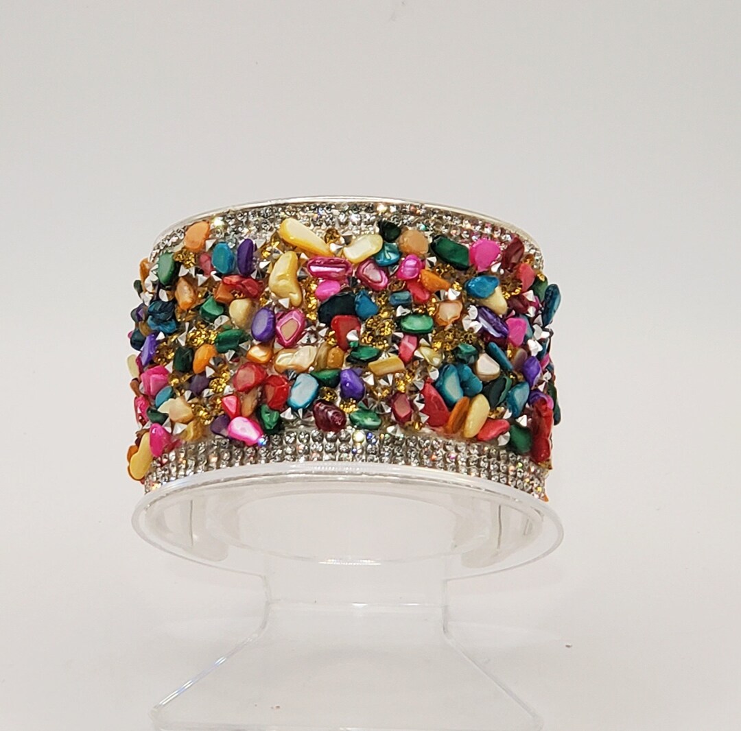 Bling- Captivating Plus- Cuff Bling Bracelet by Just Jewels Designs - Etsy