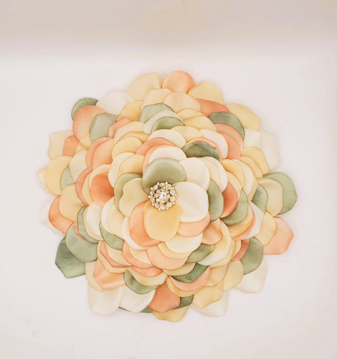 Extra Large Brooch Satin Flower. - Etsy