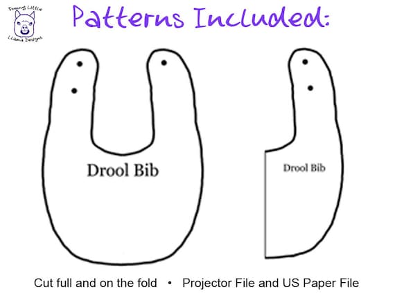 Digital Sewing Patterns Drool Bib 0-6 Mos | Etsy